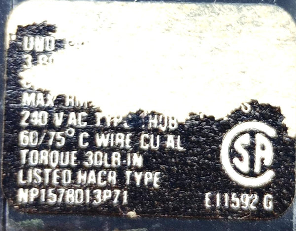 General Electric THQB32030 3-Pole Circuit Breaker 30A 240V 3PH Bolt-On ...