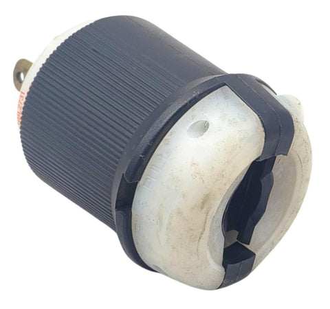 Hubbell HBL2731 Locking Plug 30 Amp 480VAC Male Connection Black and W