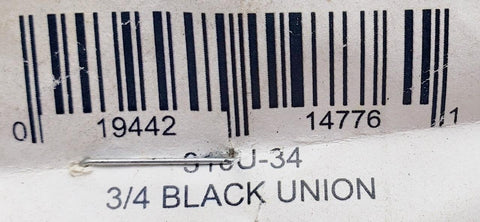 Unbranded 316U-34 Pipe Union FM 3/4" Black-Iron | Surplus Select