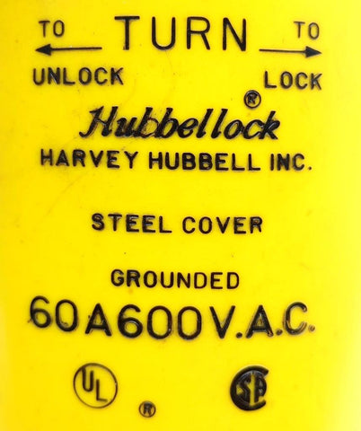 Hubbell HBL26418 Hubbellock Female Locking Connector 3-Pole 4-Wire 60A ...