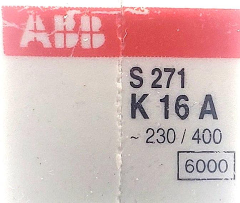 ABB S271-K16A Circuit Breaker 1-Pole 277/480VAC | Surplus Select