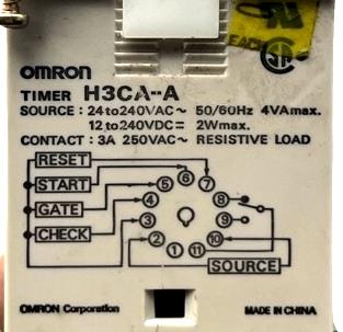 Omron H3CA-A Solid State Timer W/ Dayton 6X156M Power Block