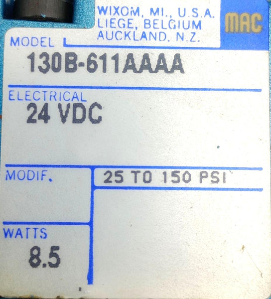 Numatics 56C-37-611AA Solenoid Valve 3-Way 3/4"NPT 24VDC W/ 130B-611AA