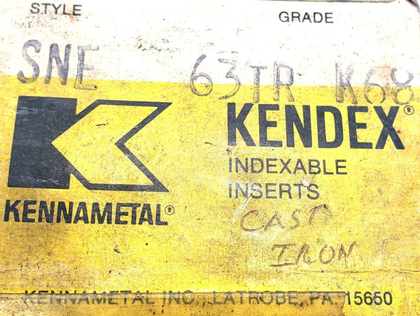 Kennametal Kendex SNE-63TR-K68 Carbide Inserts (5 pieces) – Surplus Select