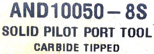 Scientific Cutting Tools AND10050-8S Port Tool Reamer Plain Pilot 4 Fl ...