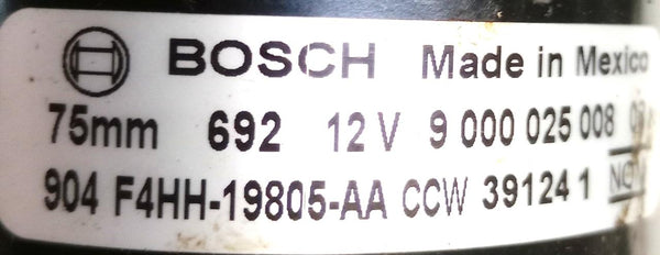 Bosch F4HH-19805-AA Ford Blower Motor 12V 75mm Four Seasons 35392