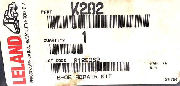 Leland K282 Air Brake Shoe Repair Kit GH764 4 Pieces