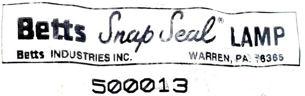 Betts 500013 Snap Seal Lamp Amber – Surplus Select
