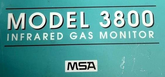 MSA Model 3800 Infrared Gas Monitor 110-250V 50/60HZ 1PH