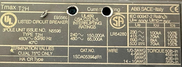 ABB SACE TMax T2H Rotary Switch | Surplus Select