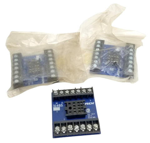 RDI 314BS Relay Terminal Block Base 5A 150V 105°C 14-20 AWG (Lot of 3 ...