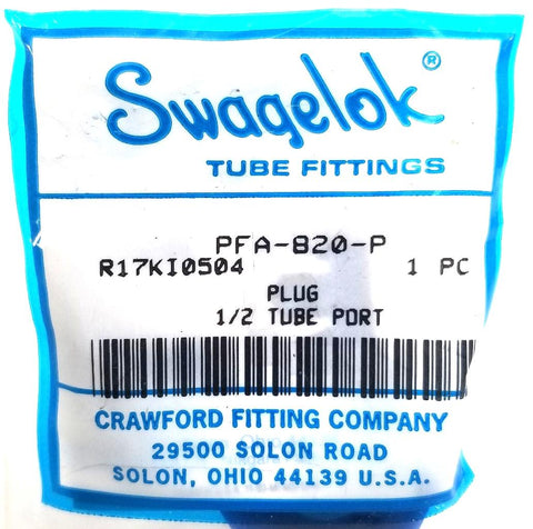 Swagelok PFA-820-C Cap R17KG0520 1/2" Tube – Surplus Select