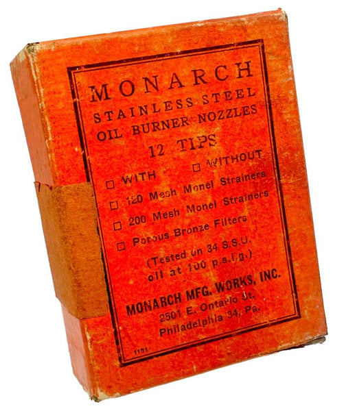 (Lot Of 12) Monarch F-80 Oil Burner Nozzles 12.00 50°