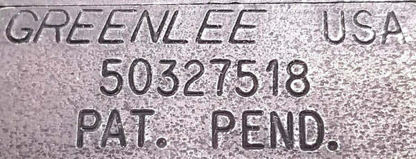 Greenlee 231 Subminiature Panel Punch Set 15-Pin D-Subminiature