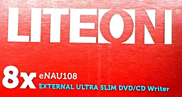 Liteon eNAU108 External Slim USB DVD/CD Writer 8x | Surplus Select