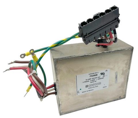 Corcom F5396B EMI Filter 3-Phase 50A 250/440VAC 50/60Hz