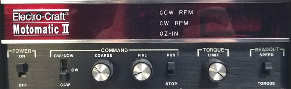 Reliance Electric Electro-Craft 9078-0120 Motomatic II Amplifier Rev-G