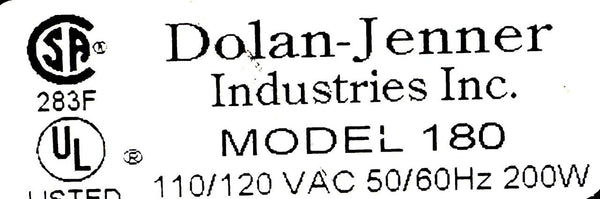 Dolan-Jenner Fiber-Lite 180 High Intensity Illuminator 110/120 VAC 50 ...
