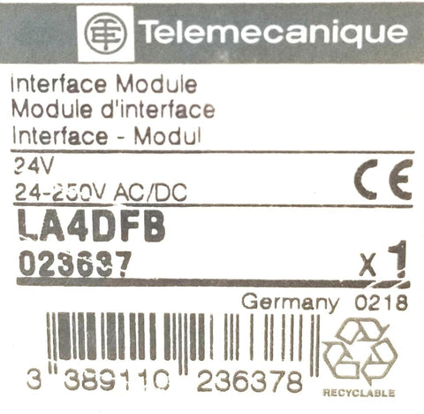 Telemecanique LA4-DFB Interface Module 24-250VDC