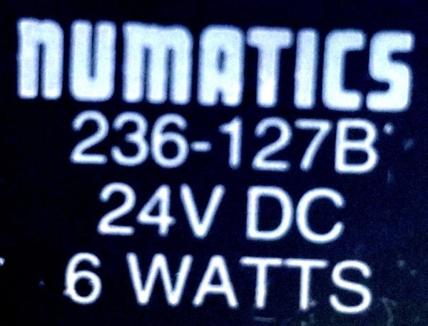 Numatics 031SS4004 Solenoid Valve 150psi Max W/ 236-127B Coil 24VDC 03