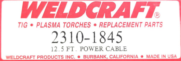 WeldCraft 2310-1845 Power Cable 12.5ft – Surplus Select