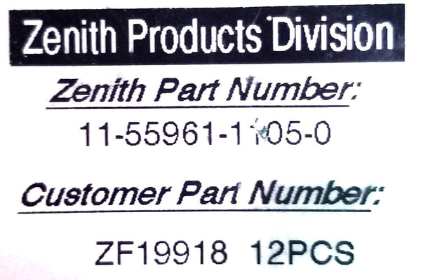 Zenith 11-55961-1105-0 Metering Gear Pump ZF19918-2-TW-0297M 2.3KG
