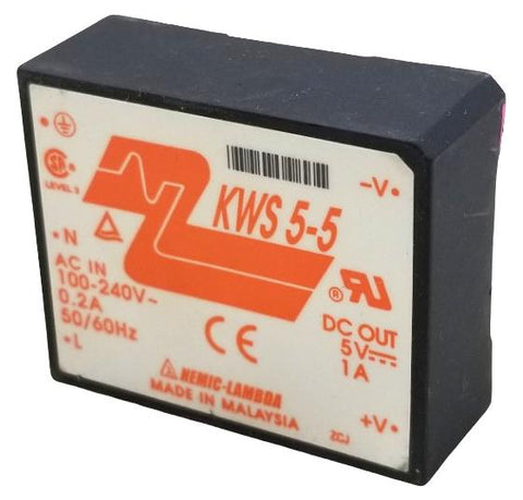 Nemic-Lambda KWS 5-5 Power Module Level 3 In 100-240VAC 0.2A 50-60Hz O ...