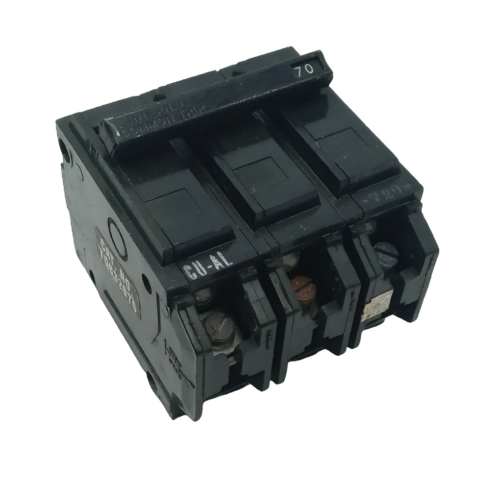 General Electric TQB32070 3 Pole Circuit Breaker 70A 240V Bolt-On Moun