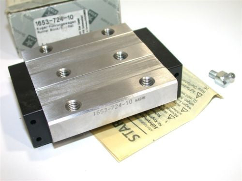 NEW REXROTH STAR LINEAR SLIDE RUNNER BLOCK 1653-724-10