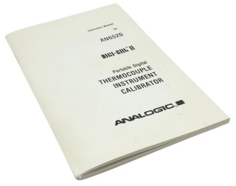 Analogic Model AN6520 Thermocouple Instrument Calibrator Instruction M