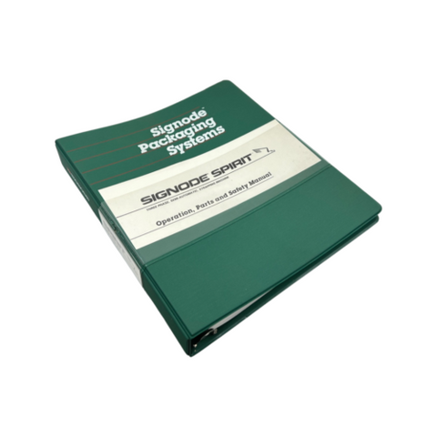 Signode Spirit Power Strapping Machine Operation, Parts, and Safety Ma