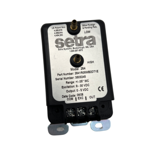 Setra Model 264 Differential Pressure Transducer 2641R05WB2DT1E