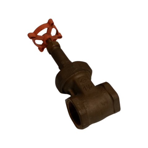 Stockham Fig. B-120 1-1/4" Brass Threaded Gate Valve Assembly 300 CWP ...