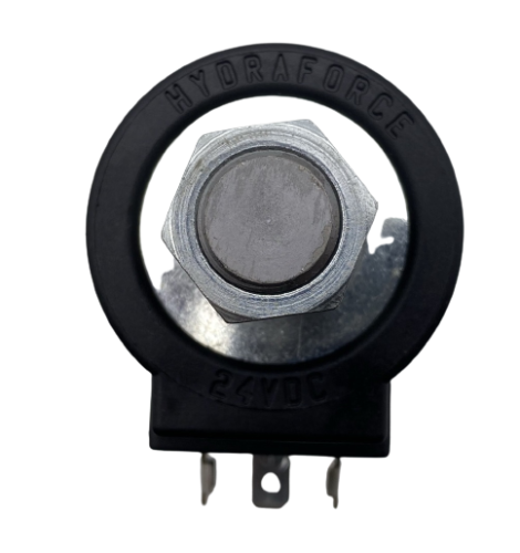 HydraForce 6356024 Solenoid Valve, 3 Prong DIN Connector 24 VDC ...