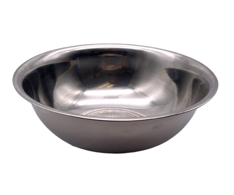 Winco Set of 4 Mixing Bowls 3 Quart, (2) 8 Quart, and 13 Quart Stainle