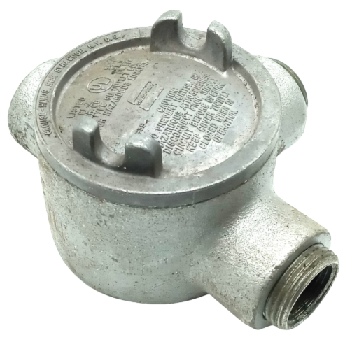 Crouse-Hinds GUAT-36 Explosion Proof RMC Conduit Outlet Box W/ Cover 1