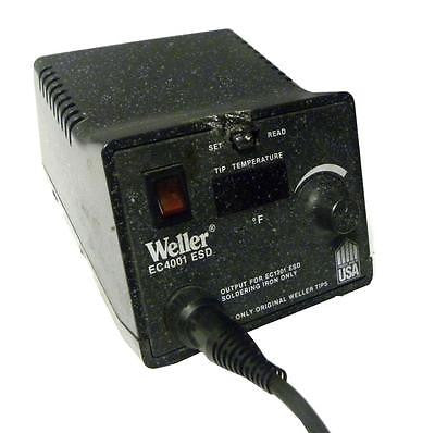WELLER EC4001 ESD POWER UNIT WITH EC3001ESD SOLDERING IRON - SOLD AS I