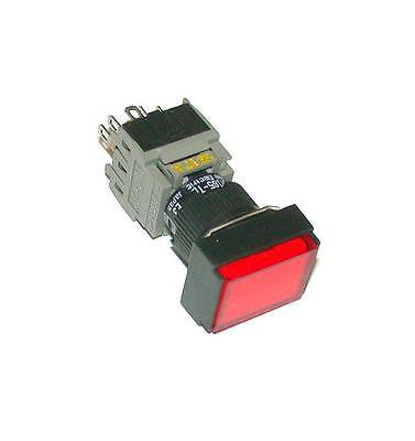 NEW FUJI ELECTRIC AH165-TL RED PUSHBUTTON 24 V (4 AVAILABLE)