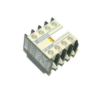 NEW TELEMECANIQUE LA1DN40 AUXILIARY CONTACT BLOCK 10 AMP 4 N.O. CONTAC