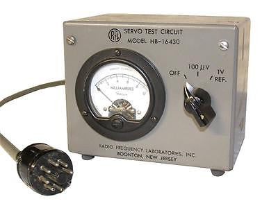 RFL RADIO FREQUENCY LABORATORIES SERVO TEST CIRCUIT 0-10mA MODEL HB-16
