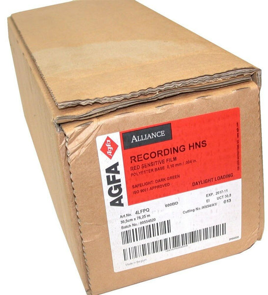 NEW ALLIANCE AGFA RECORDING HNS RED SENSITIVE FILM 4LFPQ