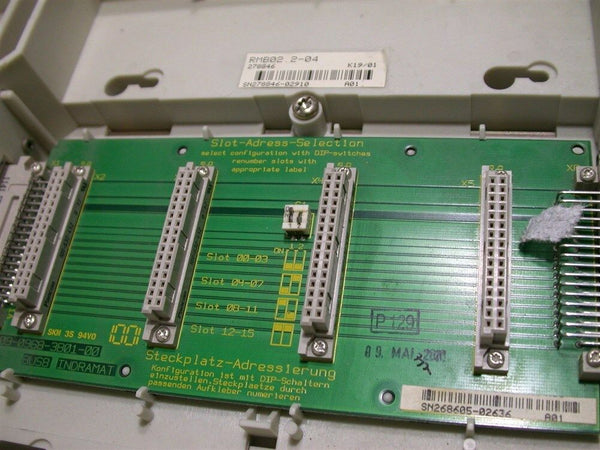 Rexroth Bosch Indramat 4 Module Base Rack No. RMB02.2-04 -2 Available