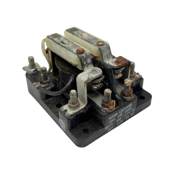 Ward Leonard 105-6520 Electromagnetic Relay 10A 250 VAC 115V 60Hz Coil