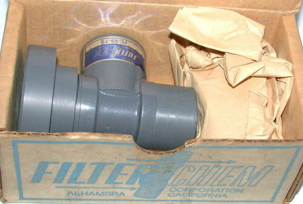New Filterchem VB-75 PVC Vacuum Breaker Valve 3/4 NPT