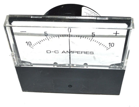 DC AMPERES 255325EC ANALOG PANEL METER
