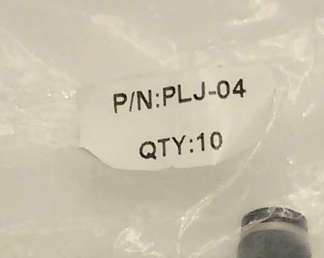 New Conek PLJ-04 Push Lock Elbow Pneumatic Air Fittings 4 mm Hose