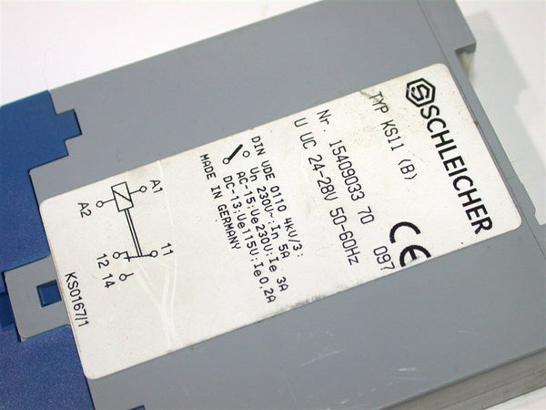 SCHLEICHER DIN MOUNT RELAY KS11