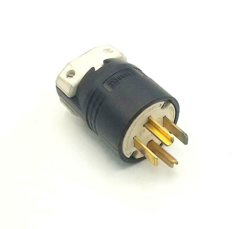 Hubbell HBL4720C 3-Phase Straight Male Plug 125/250 VAC 30 Amp 3P-4W