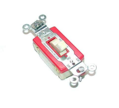 Hubbell 1221-I Specification Grade Toggle Switch 20 Amp 277 VAC ...