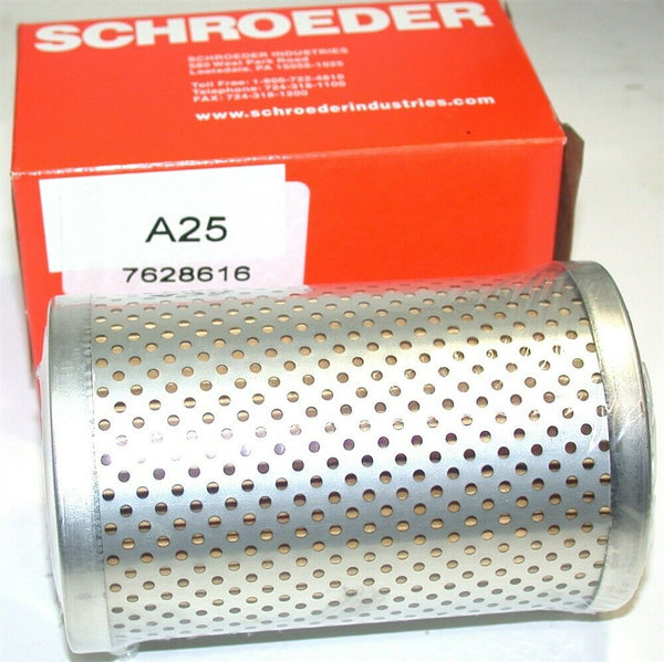 Up to 6 New A25 Schroeder 25 micron, 3" Dia x 4.9" Long Hydraulic Filt